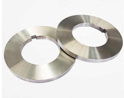 China Tungsten Steel Round Blade Double Bevels Slitting Knife 200mm Diameter for Sheet Metal Cutting for sale