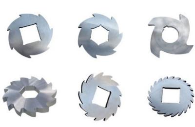 China Double Shaft Shredder Blades 58-60 HRC D2 Tool Steel for Plastic Paper Waste Recycling for sale