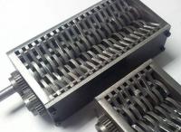 China Double Shaft Shredder Blades Crusher Knives HSS SKD11 52-60 HRC for Plastic Aluminum Strips for sale