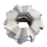 China Plastic Shredder Crusher Blades Double Shaft Cutting Knife 58-60 HRC SKD11 for sale