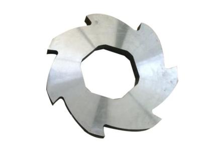 China Waste Plastic Double Roller Shredder Blades 60x60x30mm Carbide 56-63HRC for sale
