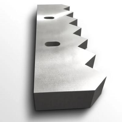 China Single Shaft Shredder Blades 58-60 HRC for Rubber Tire Plastic Metal Recycling for sale