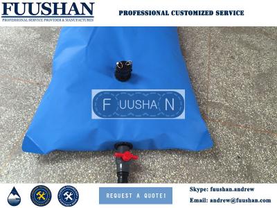 China FUUSHAN Foldable Inflatable Bladder Storage Soft PVC Water Tank for sale