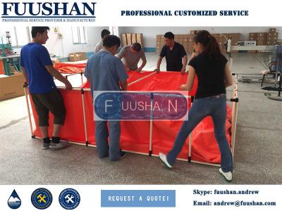 China Fuushan Collapsible drinking water tank with frame work for sale
