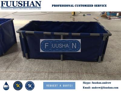 China Fuushan Round Or Square UV Resistance Collapsible Plastic Fish Tanks for sale