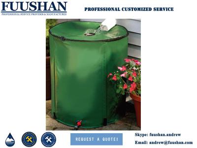 China FUUSHAN Collapsible Rain Barrel With PVC tarpaulin quick fold and easy stock for sale