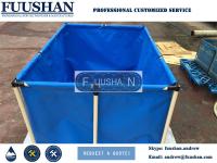 China Fuushan PVC Tarpaulin Portable Fish Tank 3000 Liter For Fish Farms for sale