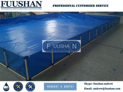 China Fuushan PVC Tarpaulin Portable and Collapsible Fish Tanks for Aquaponics System for sale