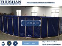 China Fuushan Round&Square Collapsible PVC Canvas Folding Koi Fish Tanks for sale