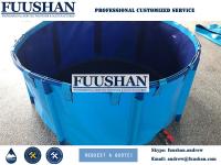 China Fuushan Flexible Collapsible PVC Ras Aquaponics Fish Tank 2500 Gallons for sale