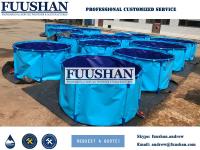 China Fuushan PVC Foldable&Collapsible Plastic Canvas Circle Round Fish Tank for sale