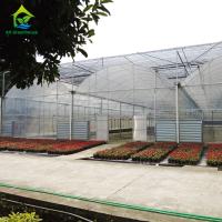 China Dome Arch Multi Span Plastic Film Greenhouse For Large Area Farm Growing for sale