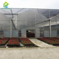 China Dome Arch Multi Span Plastic Film Greenhouse For Large Area Farm Growing for sale