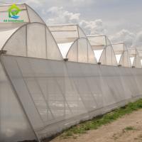 China Hot Galvanized Steel Structure Plastic Film Greenhouses Multi Span Agricultural for sale