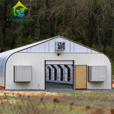 China Agricultural Light Dep Hemp Greenhouse Kit Blackout Curtain System With PC Board for sale