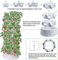 China Nursery Indoor Garden Cultivation Vertical Hydroponic Tower With 30L Water Tank for sale