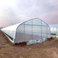 China Single-span Tropical UV Treated Plastic Film Greenhouse for sale