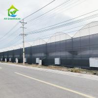 China Agricultural Multi-span Polytunnel UV Plastic Film Greenhouse Kit With Shade Net for sale