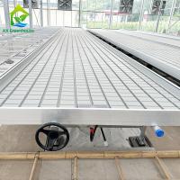 China Ebb And Flood Hydroponic Movable Table Rolling Bench For Growing Plants In Greenhouse for sale