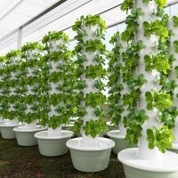 China Soilless Petal 12 Layers Hydroponic System Grow Tower With Light For Lettuce for sale
