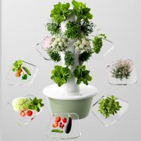 China Custom 5/7/9 Layers Soilless Hydroponic System Grow Tower For Indoor Farming for sale