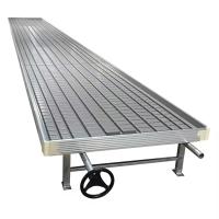 China Nursery Hydroponic Ebb Flow Grow Table Rolling Bench Seedbed For Greenhouse for sale
