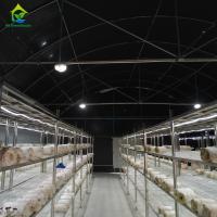 China Glass Covered Customizable Light Dep Greenhouse with Retractable Shading System and Customization Option for sale