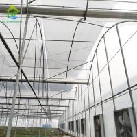 China Plant Cultivation With Plastic Film Covered Multi Span Greenhouse And Irrigation System for sale