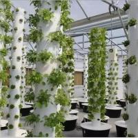 China Soilless Petal 12 Layers Hydroponic System Grow Tower With Light For Lettuce for sale