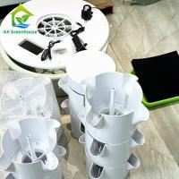 China 9 Layers Soilless Cultivation Vertical Petal Hydroponic System Tower With Led Light for sale
