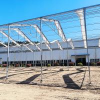 China Galvanized Steel Plastic Film Greenhouse Retractable Large Tunnel Custom for sale