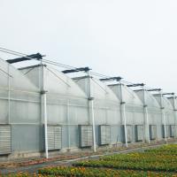 China Tropical Climate Multi-span Wind Resistant Poly Tunnel Sawtooth Greenhouse for sale