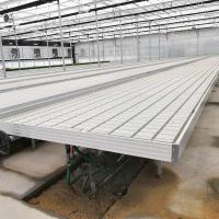 China Ebb Flow Custom Double Layers Flood Grow Table Seedbed Rolling Bench Movable and Suitable for Flowers for sale