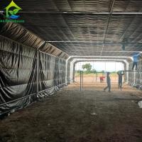 China Black White Film Single Span Small Tunnel Custom Light Deprivation Greenhouse for sale