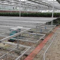 China Space Saving Easy Installation Commercial Greenhouse Wire Mesh Tables Greenhouse Rolling Bench for sale