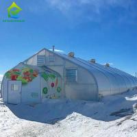 China Single-span Tunnel TFS Curved Top PC Light Deprivation Greenhouse with Custom Logo for sale