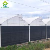 China Multi-Span Light Deprivation Greenhouse with Hot-Dip Galvanized Steel Frame and Blackout Sidewall System in Customizable Dimensions for sale