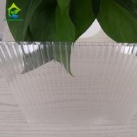 China 2.1m Width 2 Layers PC Hollow Board UV Resistant Greenhouse Cover Materials for sale