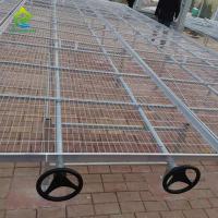 China Nursery Seed Grow Bed Commercial Mesh Grow Table Rolling Benches For Greenhouse for sale