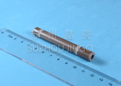 China Brown Alumina Ceramic Shaft With Grooves 95% High Abrasion Resistance for sale