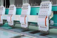 China 9 Needles 18 Head Flat Embroidery Machine High Speed With Titanium Alloy Hook for sale