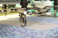 China Double Sided Ribbon Quilting Embroidery Machine 12 Heads A17 Big Screen Monitor for sale