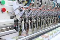 China Computer Double 22 Heads Four Needle Embroidery Machine Durable for sale