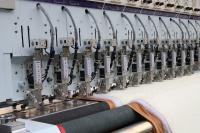 China 28 Needles Double Sided Quilting Embroidery Machine With Cording Embroidery for sale