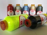 China 120D 100% Polyester Embroidery Yarn 5000 Meters Per Cone For Embroidery And Sewing for sale