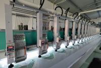 China 40W-80W Laser Cutting Embroidery Machine 20 Head For 2 Layers Fabric Cutting for sale