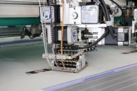 China Professional Computerized Embroidery Machine 12 Head With Aluminum Frame for sale