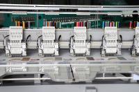 China Multi Needle Cording Embroidery Machine 6 Heads Dual Sequin Embroidery Machine for sale