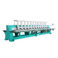 China 9 Needles 18 Head Flat Embroidery Machine High Speed With Titanium Alloy Hook for sale
