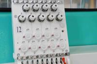 China 30 Heads 9 Needles Flat Embroidery Machine With Double Cam Single Reciprocator for sale
